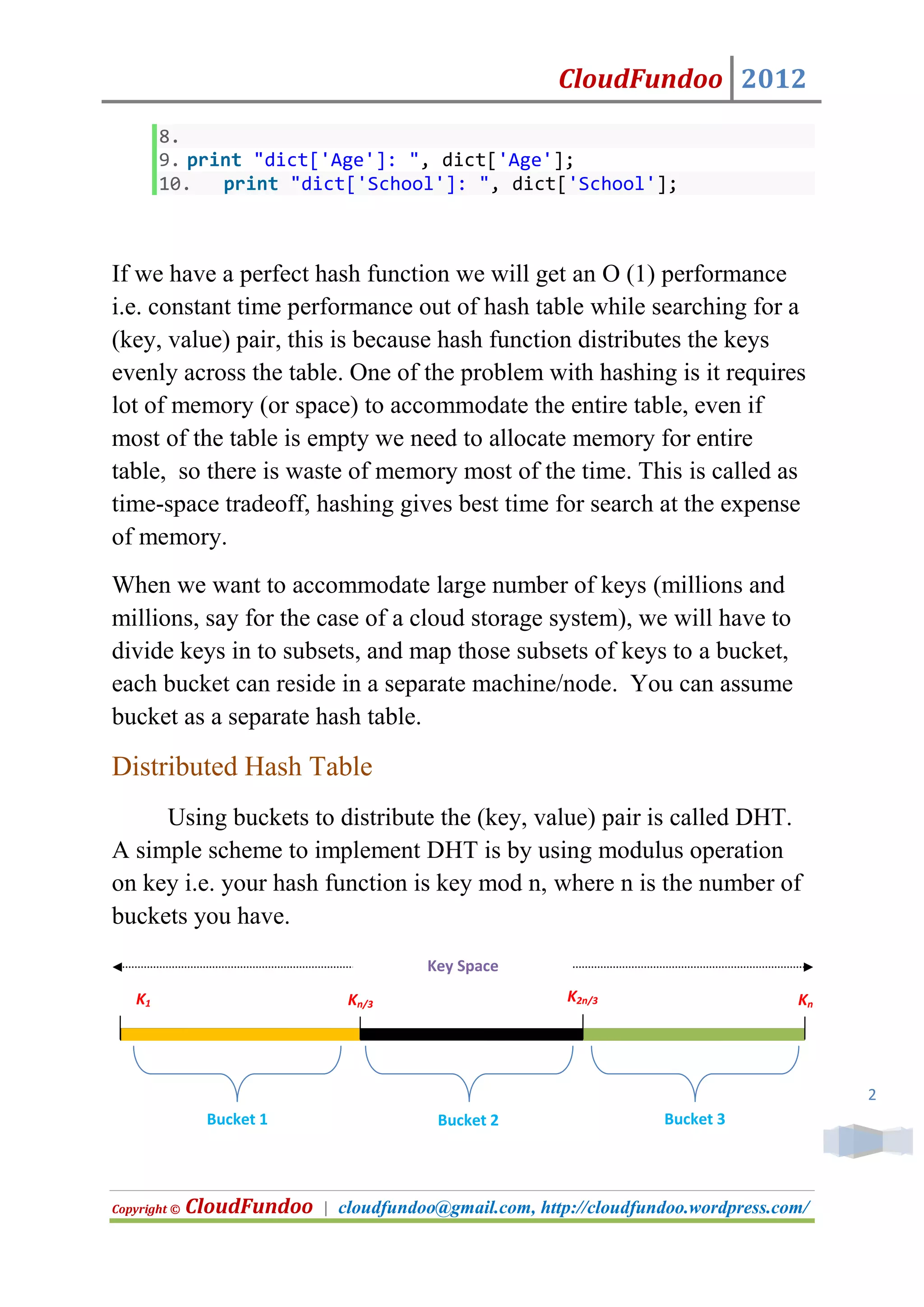 Distributed Hash Table and Consistent Hashing | PDF Distributed Hash Table and Consistent Hashing | PDF