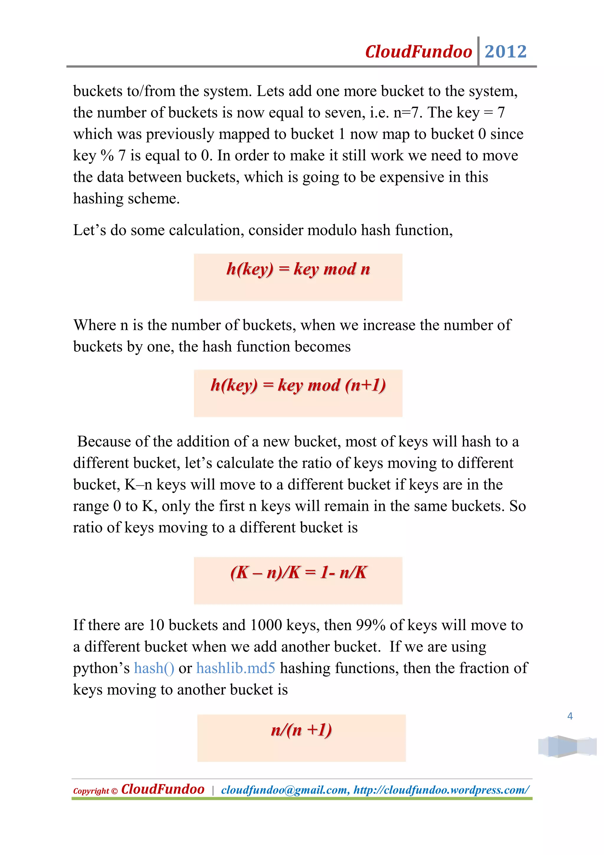 Distributed Hash Table and Consistent Hashing | PDF Distributed Hash Table and Consistent Hashing | PDF