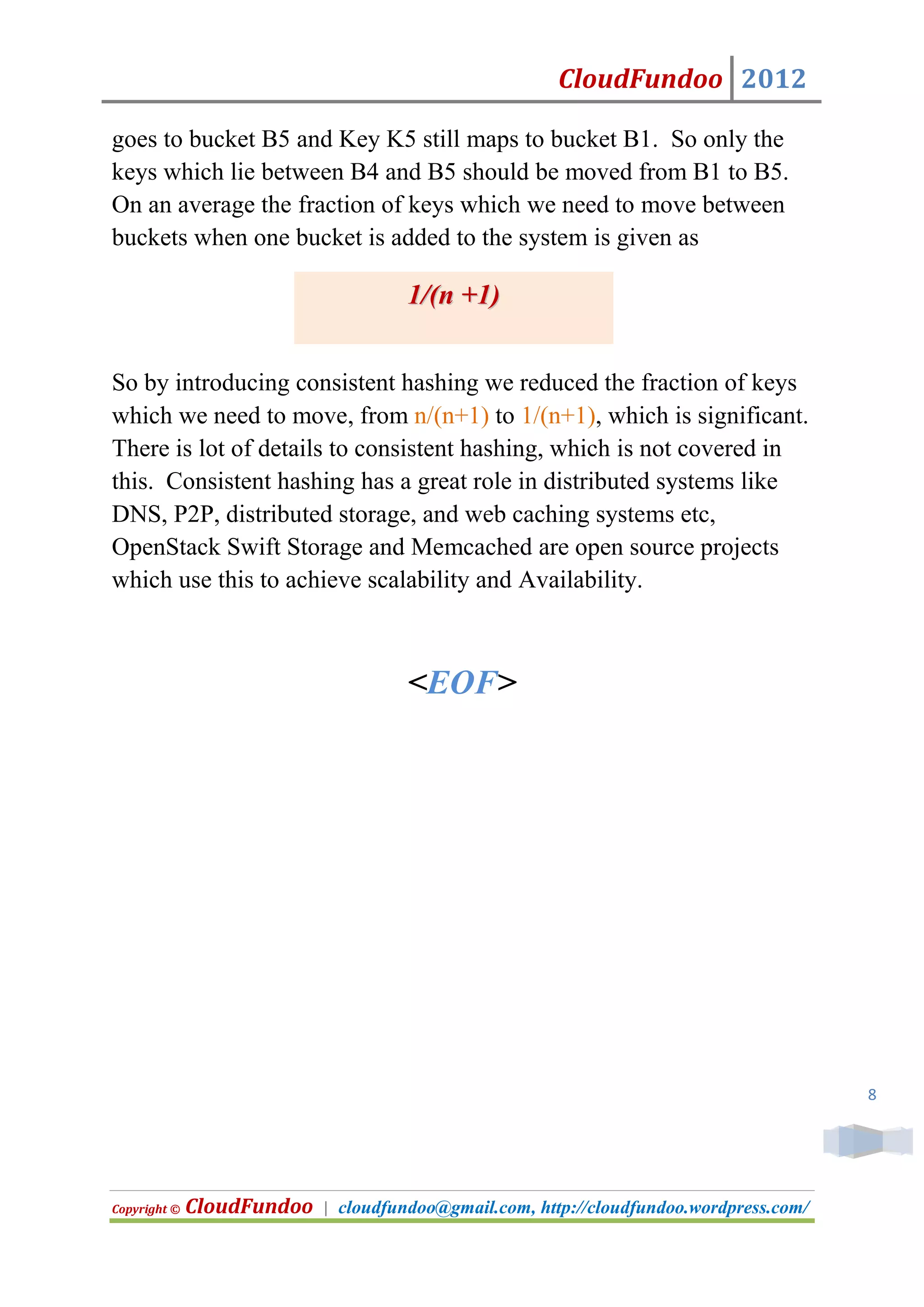 Distributed Hash Table and Consistent Hashing | PDF Distributed Hash Table and Consistent Hashing | PDF