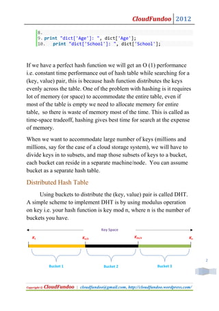 Distributed Hash Table and Consistent Hashing | DOCX