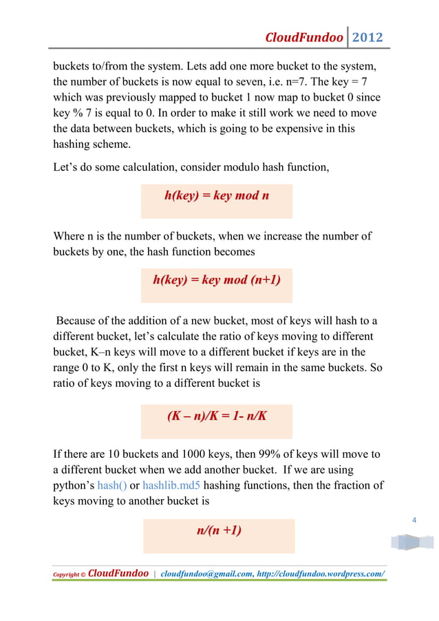 Distributed Hash Table And Consistent Hashing Docx Cloud Computing Internet