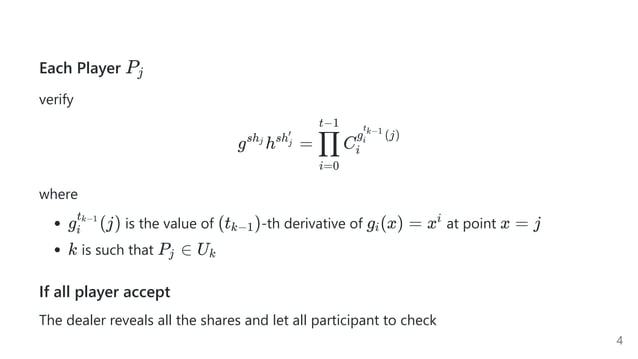 Distributed Key Generation Protocol With Hierarchical Threshold Access Structure Ppt