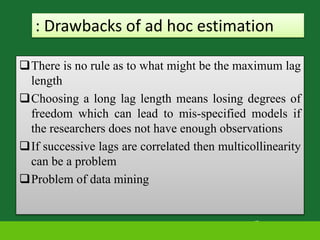 Distributed lag model | PPTX | Physics | Science