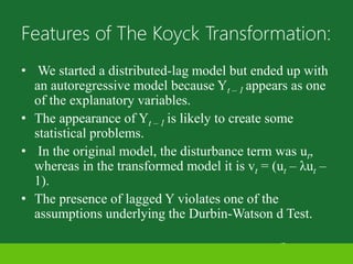 Distributed lag model | PPTX | Physics | Science