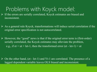 Distributed lag model | PPTX | Physics | Science