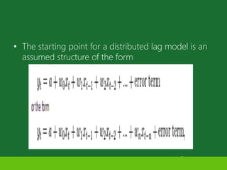 Distributed lag model | PPTX | Physics | Science