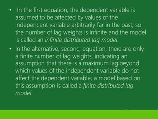 Distributed lag model | PPTX | Physics | Science