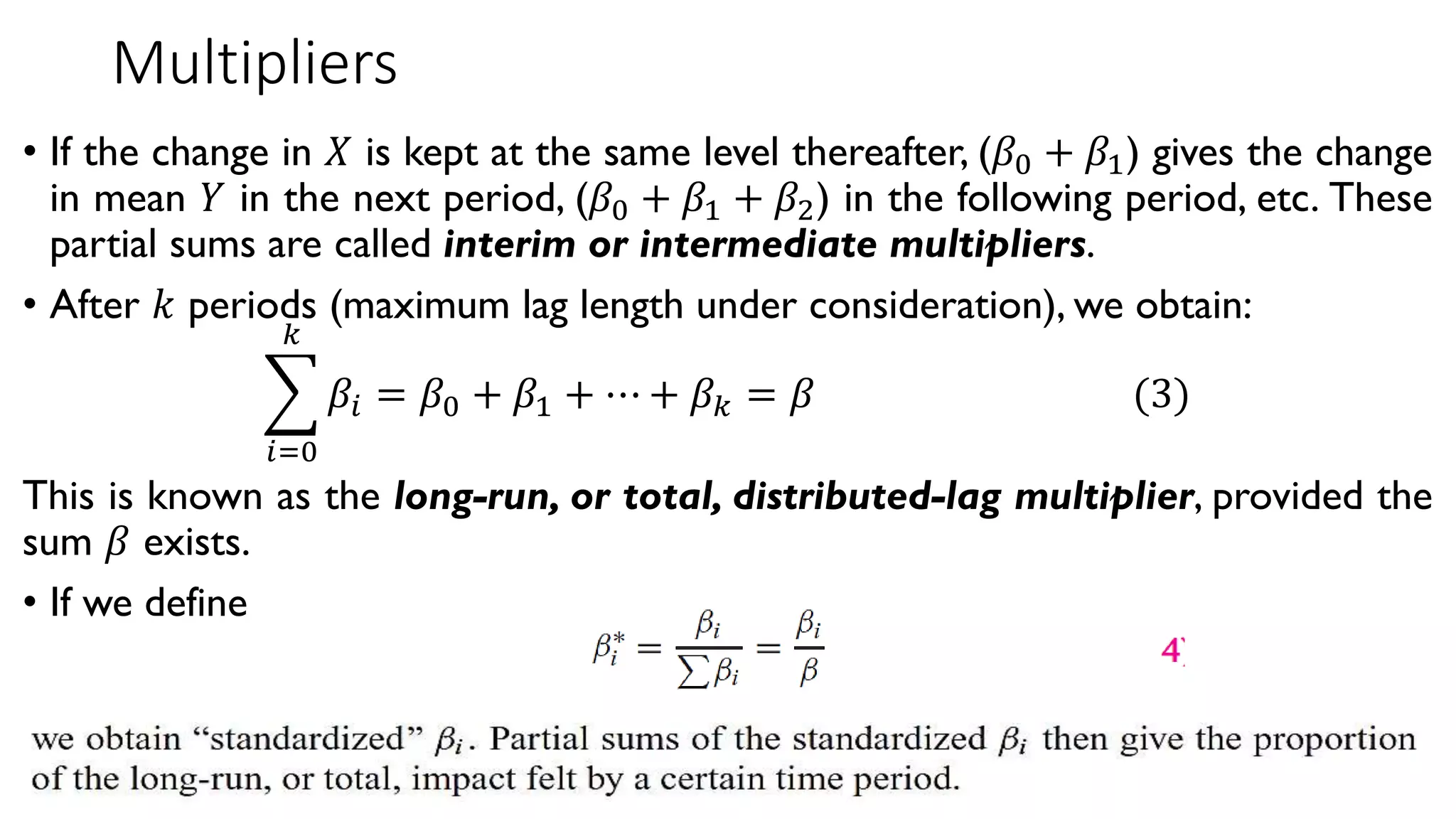 Distributed lag model koyck | PPTX