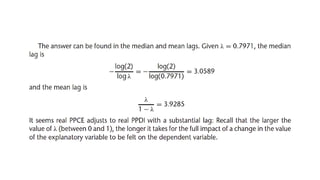Distributed lag model koyck | PPTX