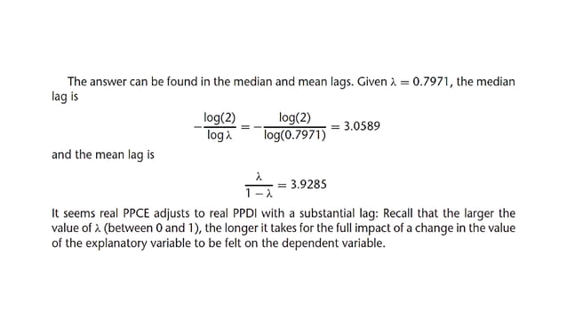 Distributed lag model koyck | PPTX | Business Banking & Finance | Business