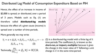 Distributed lag model koyck | PPTX