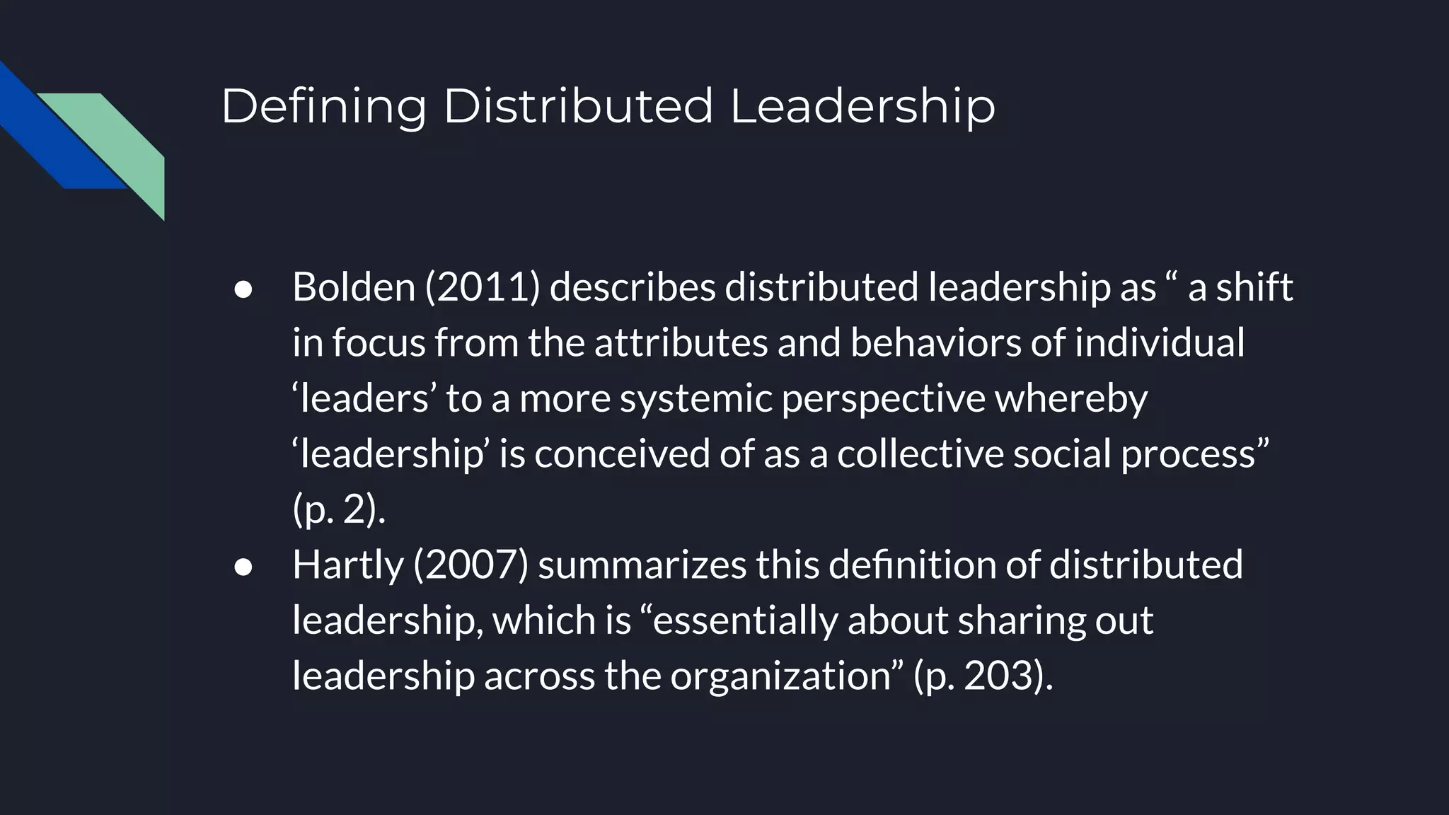 Distributed Leadership | PDF
