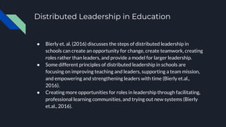 Distributed Leadership | PDF