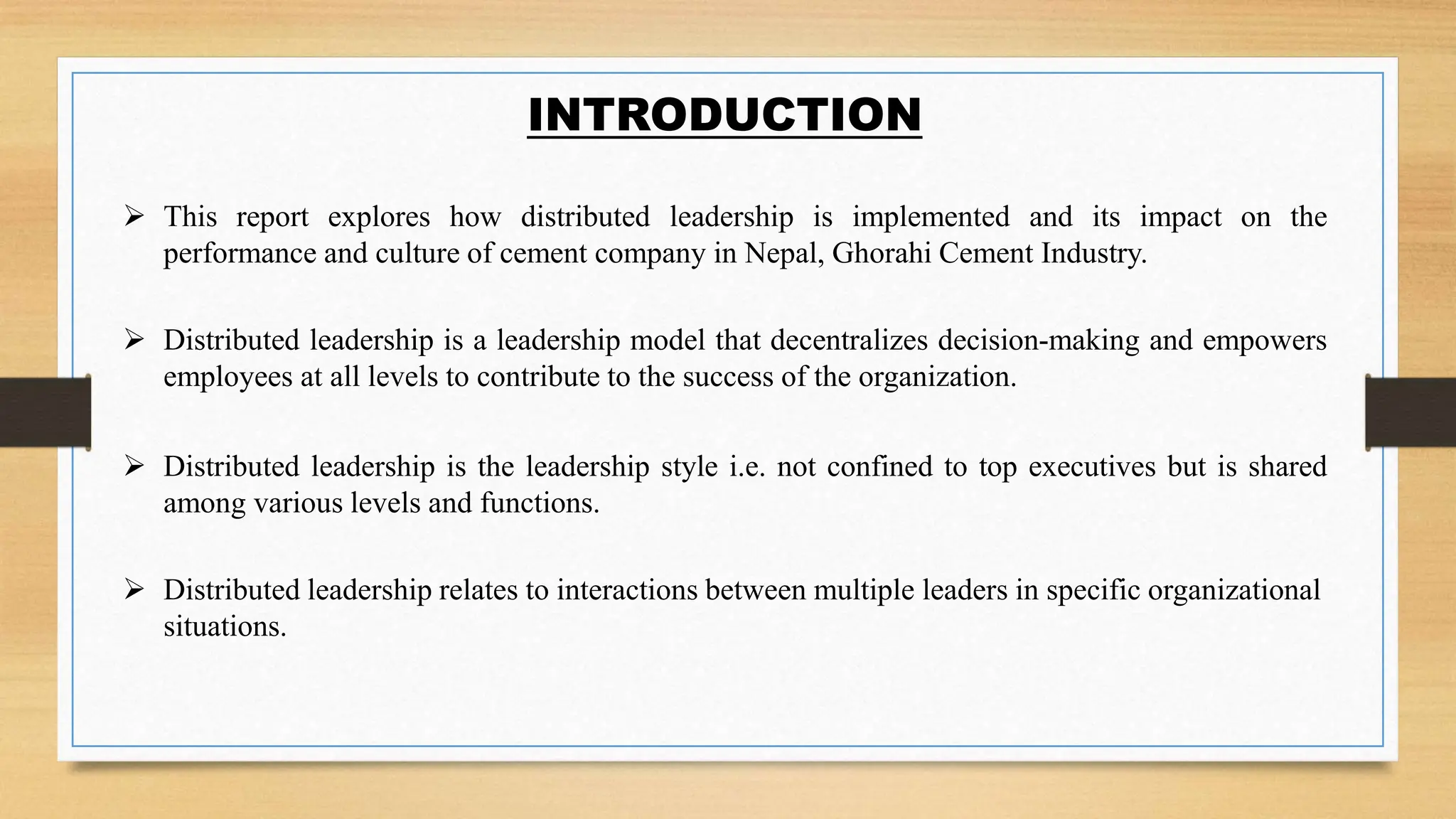 Distributed leadership in Ghorahi Cement Industry.pptx
