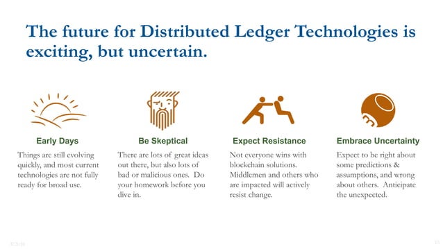 Distributed Ledger Technologies; What's up with all these blockchains ...