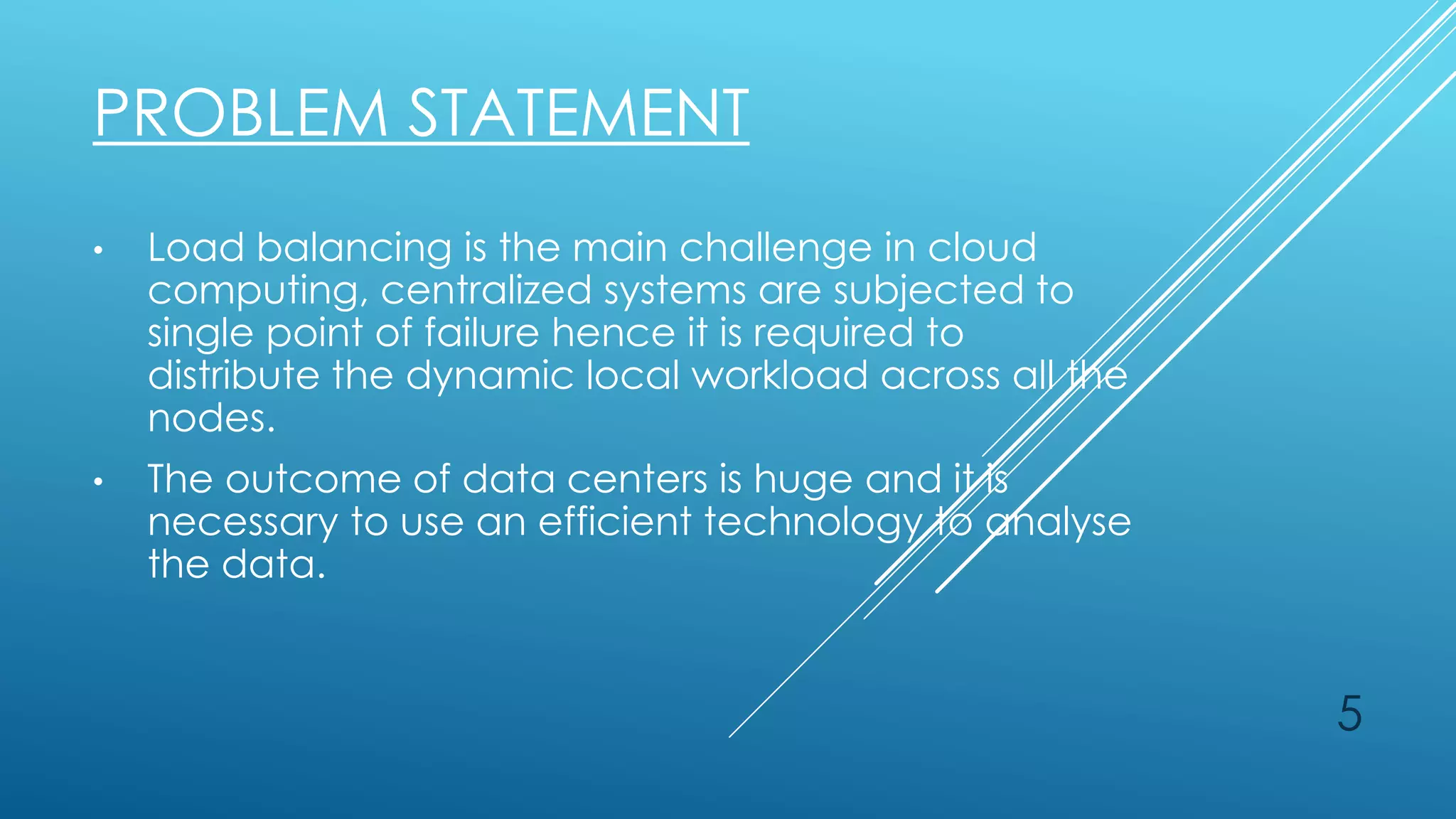 Distributed load balancing with multiple datacenter analysis | PPT