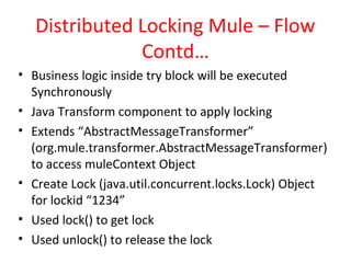 Distributed Locking in Mule | PPT