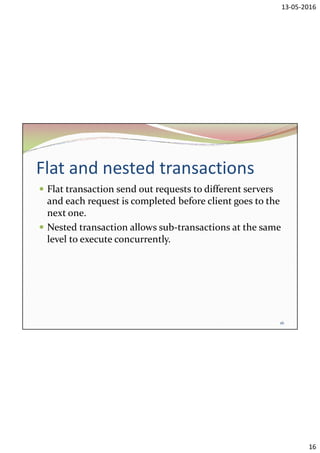 Management of Distributed Transactions | PDF