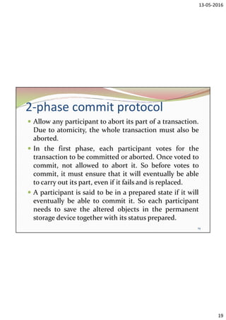Management of Distributed Transactions | PDF
