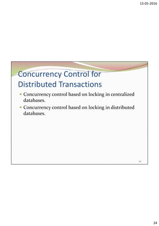 Management of Distributed Transactions | PDF