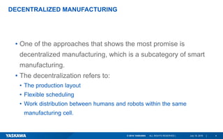 The role of collaborative robots in distributed manufacturing systems ...