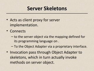 Distributed objects & components of corba | PPT