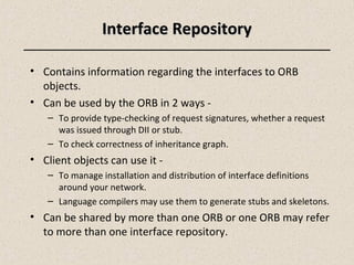Distributed objects & components of corba | PPT