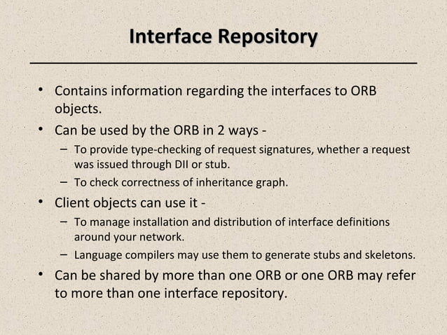 Distributed Objects And Components Of Corba Ppt Programming Languages Computing