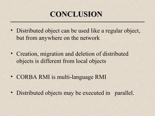 Distributed objects & components of corba | PPT | Programming Languages | Computing