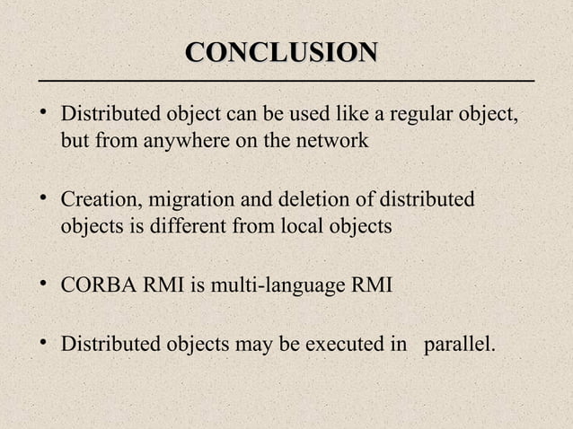 Distributed Objects And Components Of Corba Ppt Programming Languages Computing