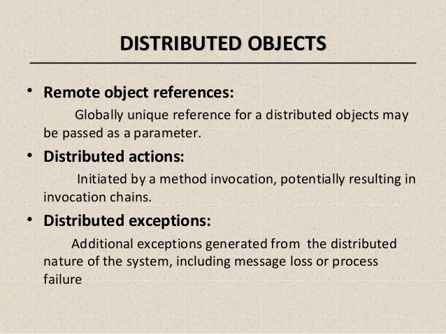 distributed objects by Nelson Tejara