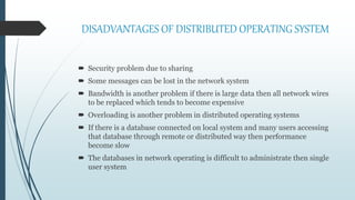 Distributed operating system | PPTX