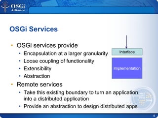 Distributed OSGi Services with the Eclipse Communication Framework - Jan Rellermeyer, ETH Zurich ...