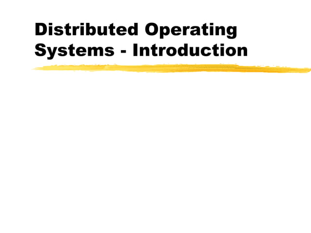 Distributed OPERATING SYSTEM FOR BACHELOR OF BUSINESS INFORMATION ...