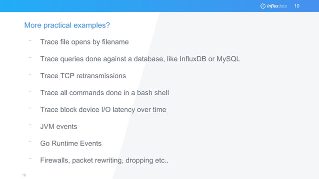 Distributed Performance Analysis Using Influxdb And The Linux Ebpf