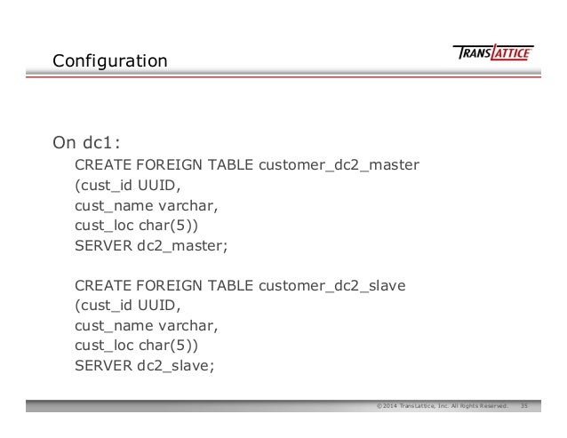 Geographically Distributed Postgresql