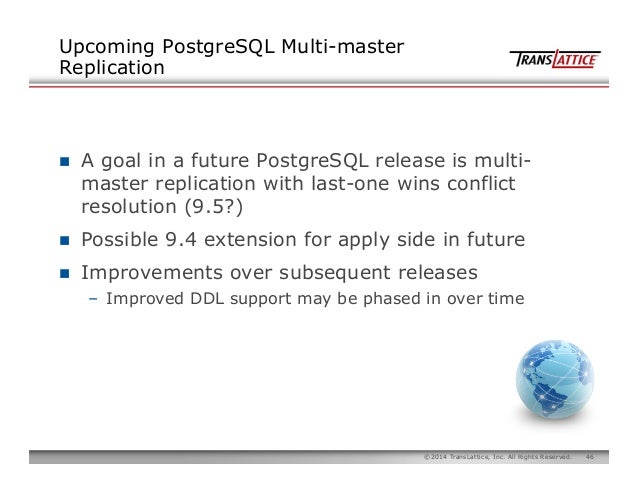 Geographically Distributed Postgresql