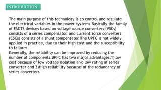 Distributed power flow controller (naresh) | PPTX | Business Utilities ...