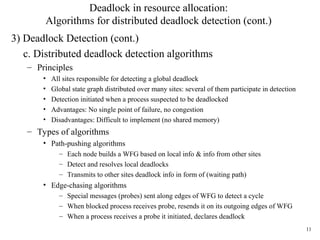 Distributed process management Distributed deadlock.ppt