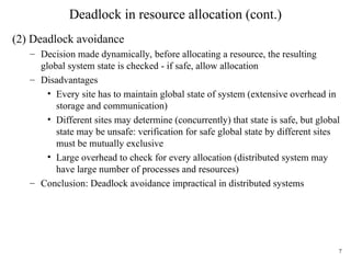Distributed process management Distributed deadlock.ppt