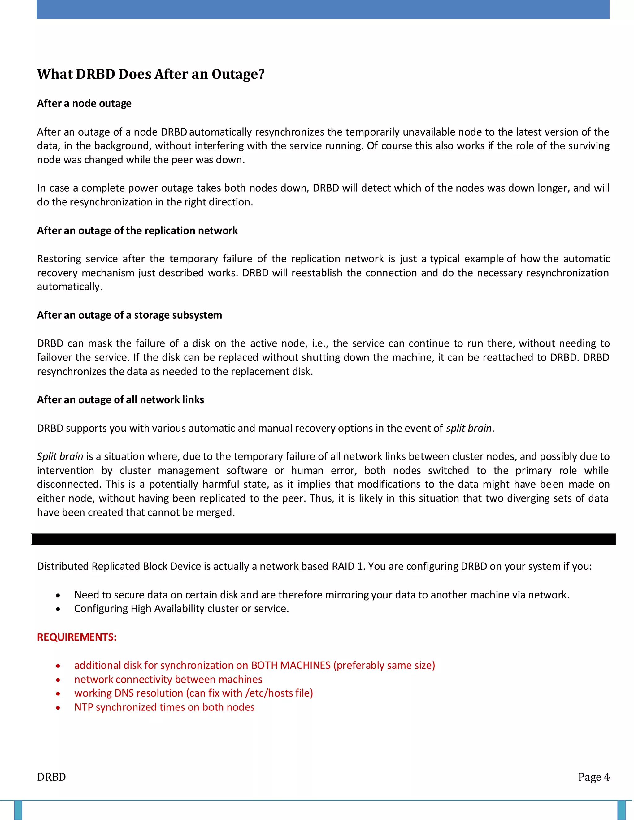 Distributed replicated block device | PDF | Operating Systems | Computer Software and Applications