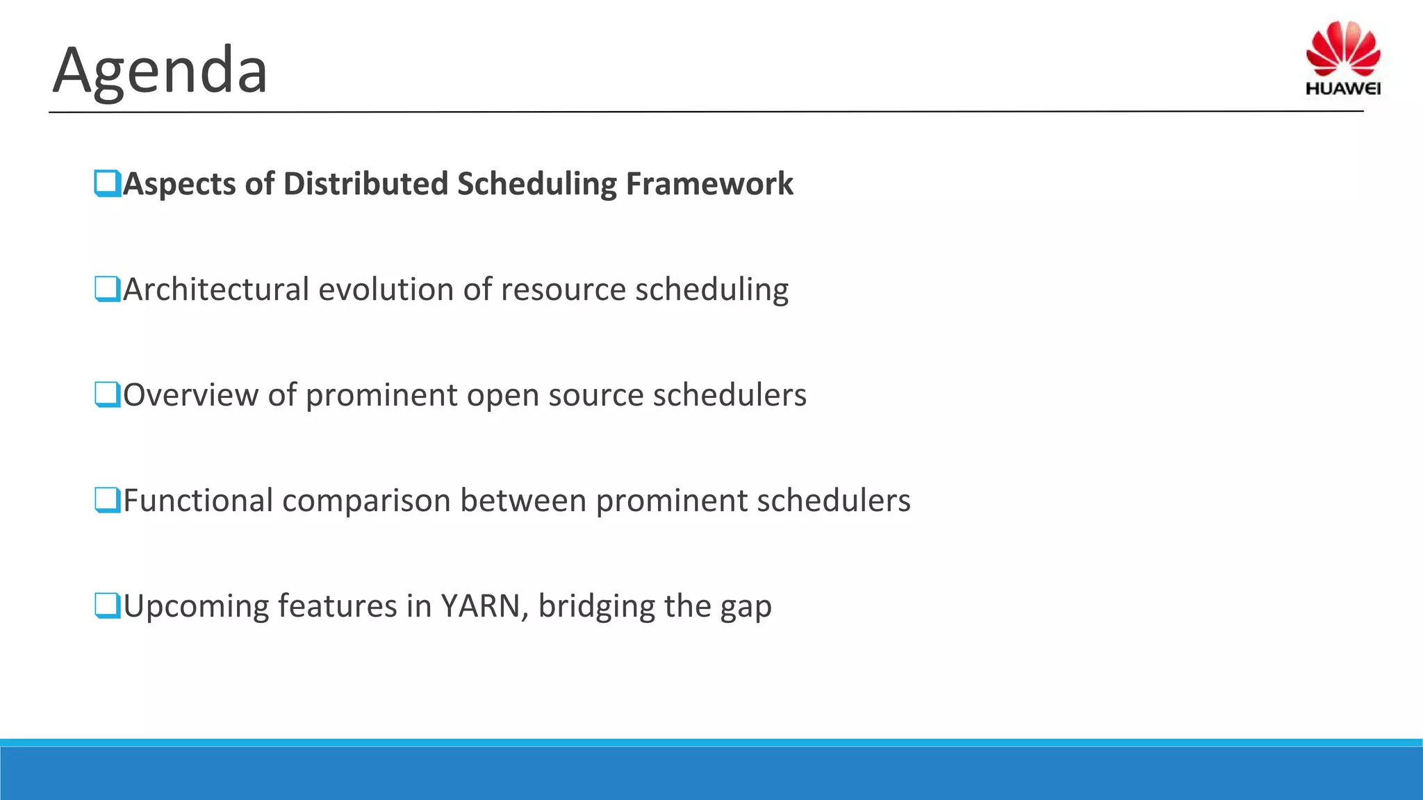 Distributed Resource Scheduling Frameworks | PPT