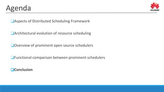 Distributed Resource Scheduling Frameworks | PPT