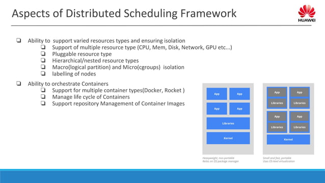 Distributed Resource Scheduling Frameworks | PPT