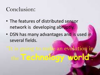 Distributed sensor network | PPTX