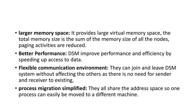 Distributed Shared Memory Notes In Distributed Systemspptx 