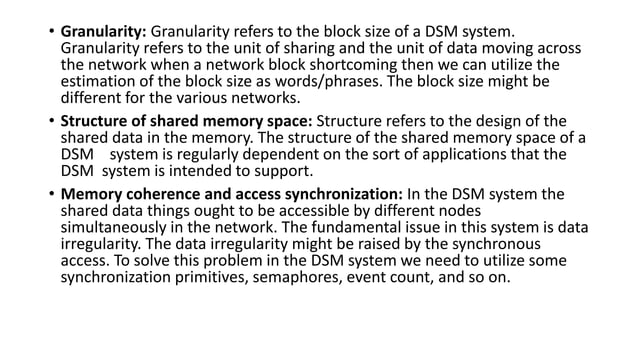 Distributed Shared Memory Notes In Distributed Systemspptx 6505
