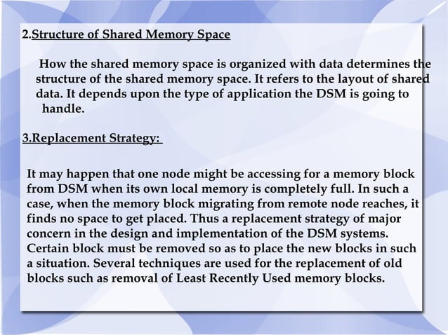Distributed shared memory shyam soni | ODP