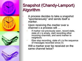 Distributed Snapshots | PPT