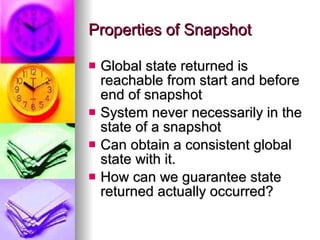 Distributed Snapshots | PPT